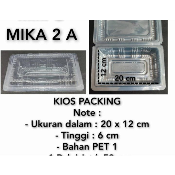 Jual MIKA BOLU UKURAN 2A / MIKA MAKANAN ( 1PACK ISI 50 PCS ) | Shopee ...