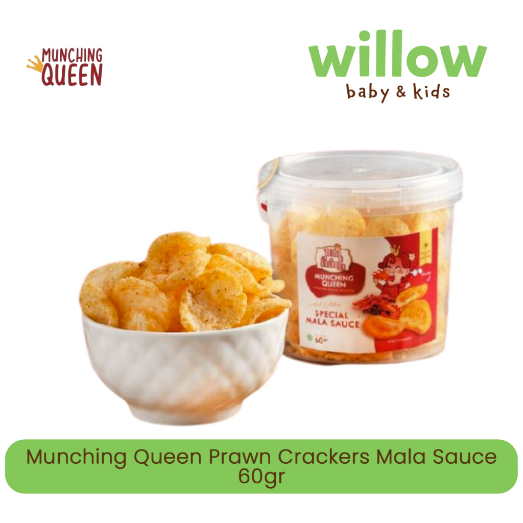 Jual Kerupuk - Munching Queen Prawn Crackers Mala Sauce 70Gr | Shopee ...