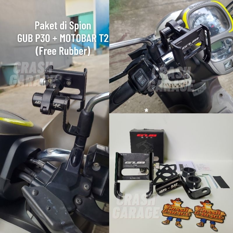 Jual GUB P30 Original Phone Holder Hp Sepeda Motor Alumunium Alloy ...