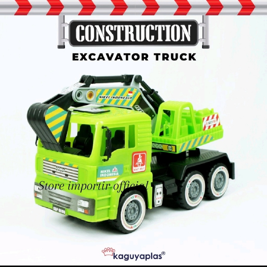 Jual UKURAN BESAR Mainan Mobil Konstruksi Excavator Truck KGP 8090 ...