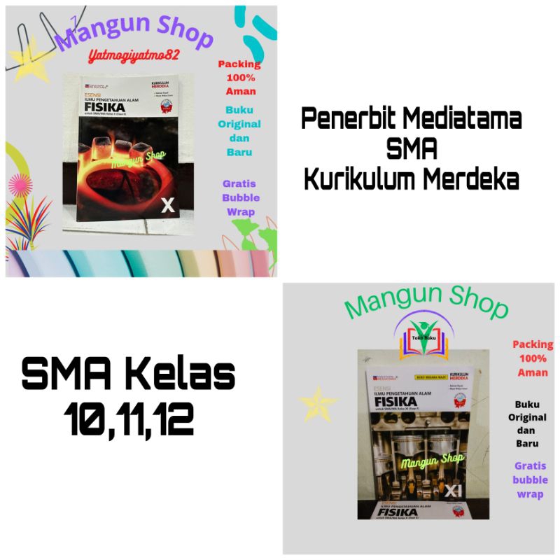 Jual Buku Esensi IPA Fisika Kelas 10,11,12 SMA Kurikulum Merdeka Mediatama | Shopee Indonesia