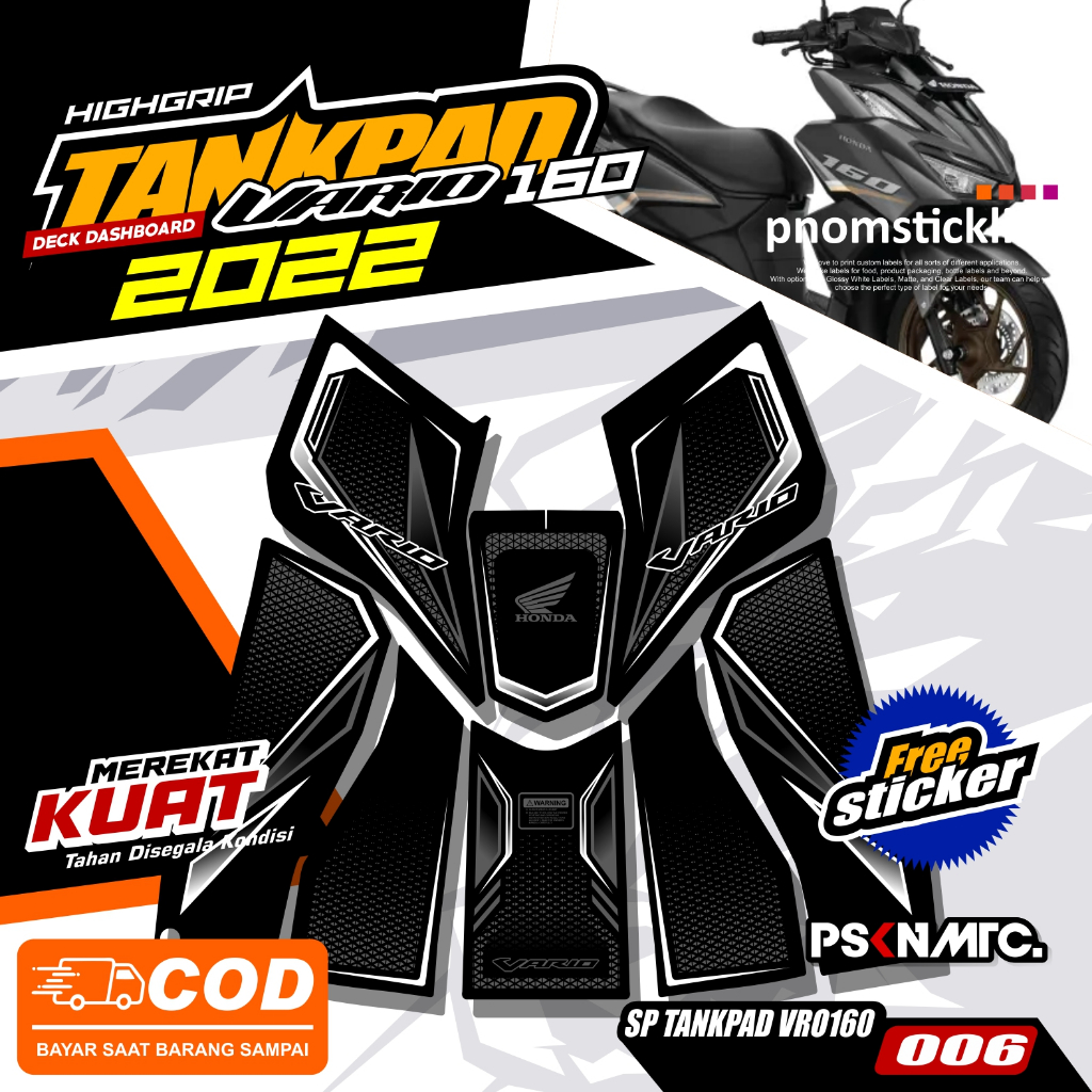 Jual Sticker Striping Vario 160 Stiker Pelindung Dashboard Tankpad ...
