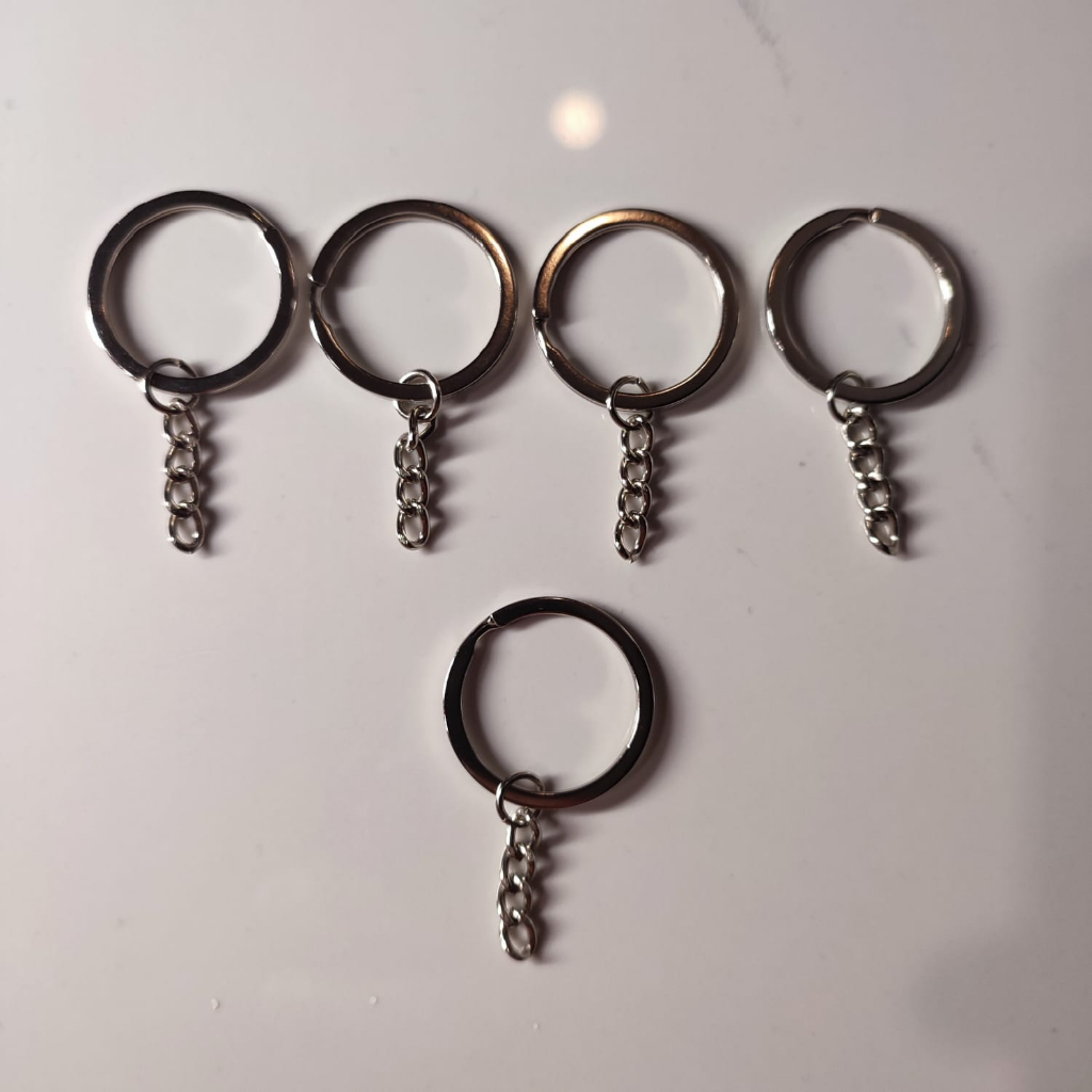 Jual [5PCS] RING GANTUNGAN KUNCI Bentuk STAR BINTANG Lebar 3.5cm Pipih ...