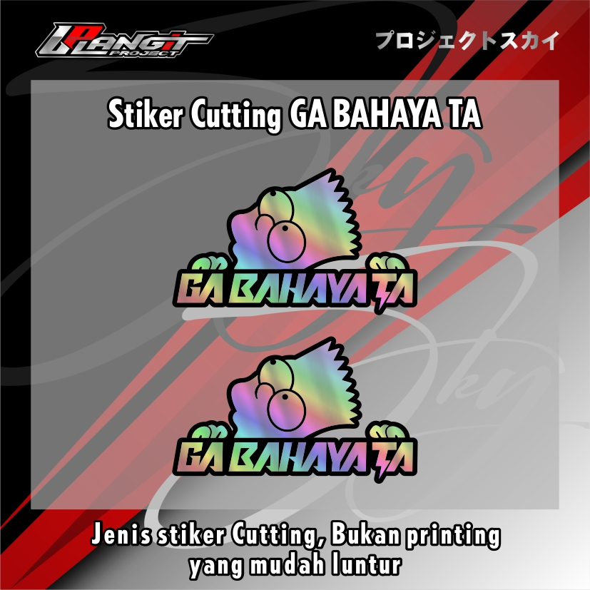 Jual STIKER GA BAHAYA TA CUTTING | Shopee Indonesia