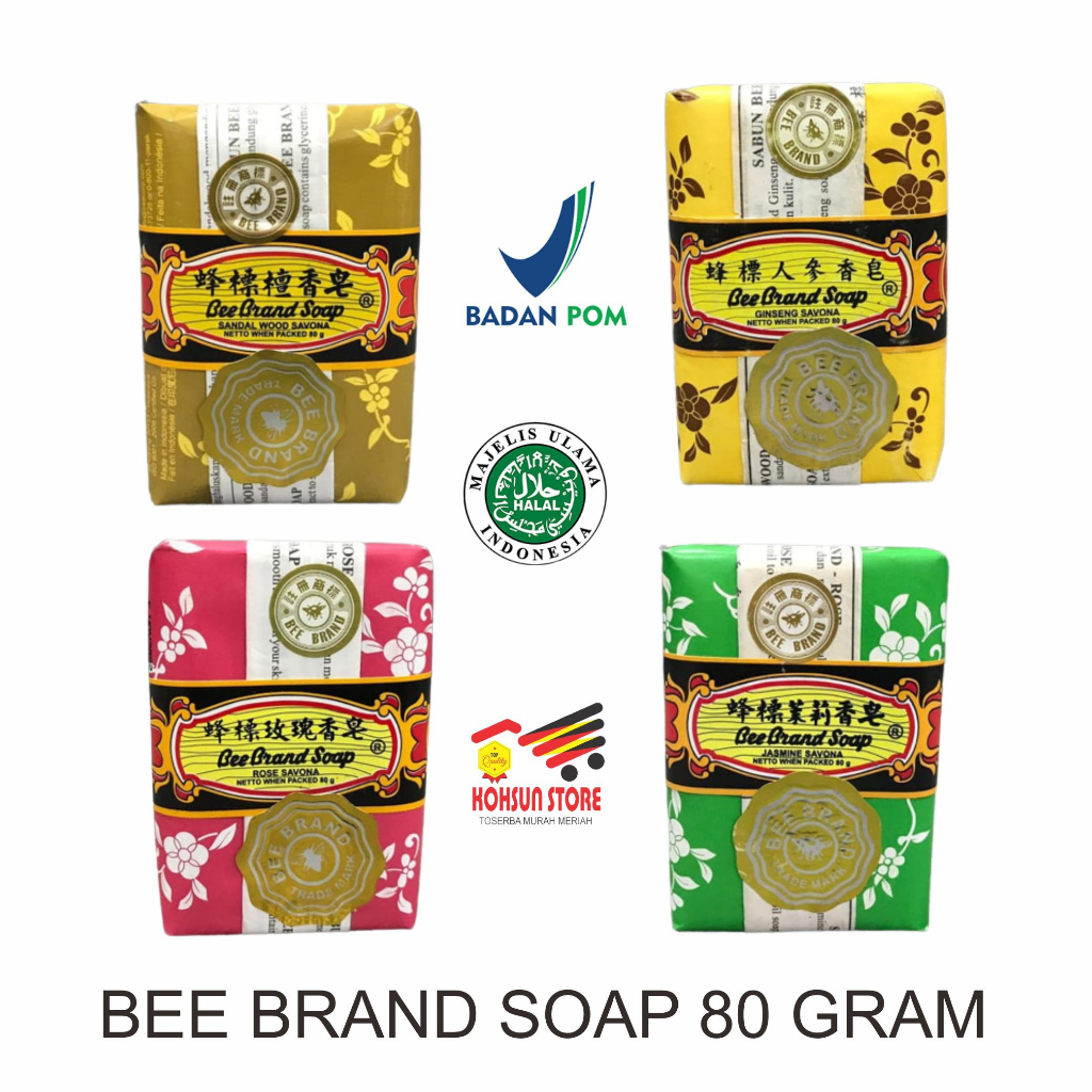 Jual [BPOM] Sabun Tawon Bee Brand Soap Halal Original 80gr Sandal Wood ...