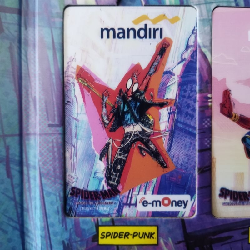 Jual kartu emoney spiderverse mandiri e-money card spider verse miles ...