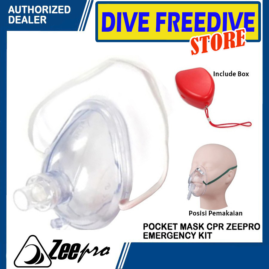 Jual Masker CPR Zeepro Pocket with Connector Emergency Kit Mask ...
