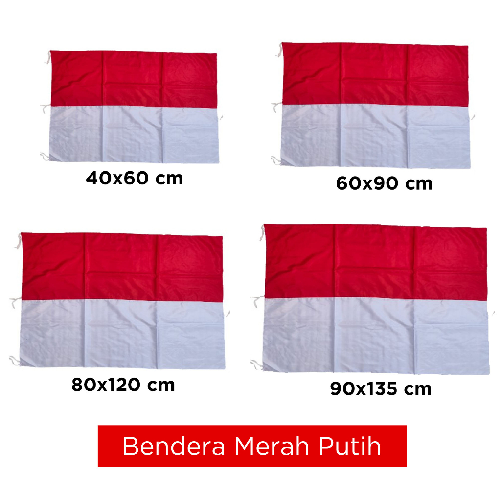 Jual Bendera Merah Putih Bendera Besar Kecil MP Rt Rumah Sekolah ukuran ...