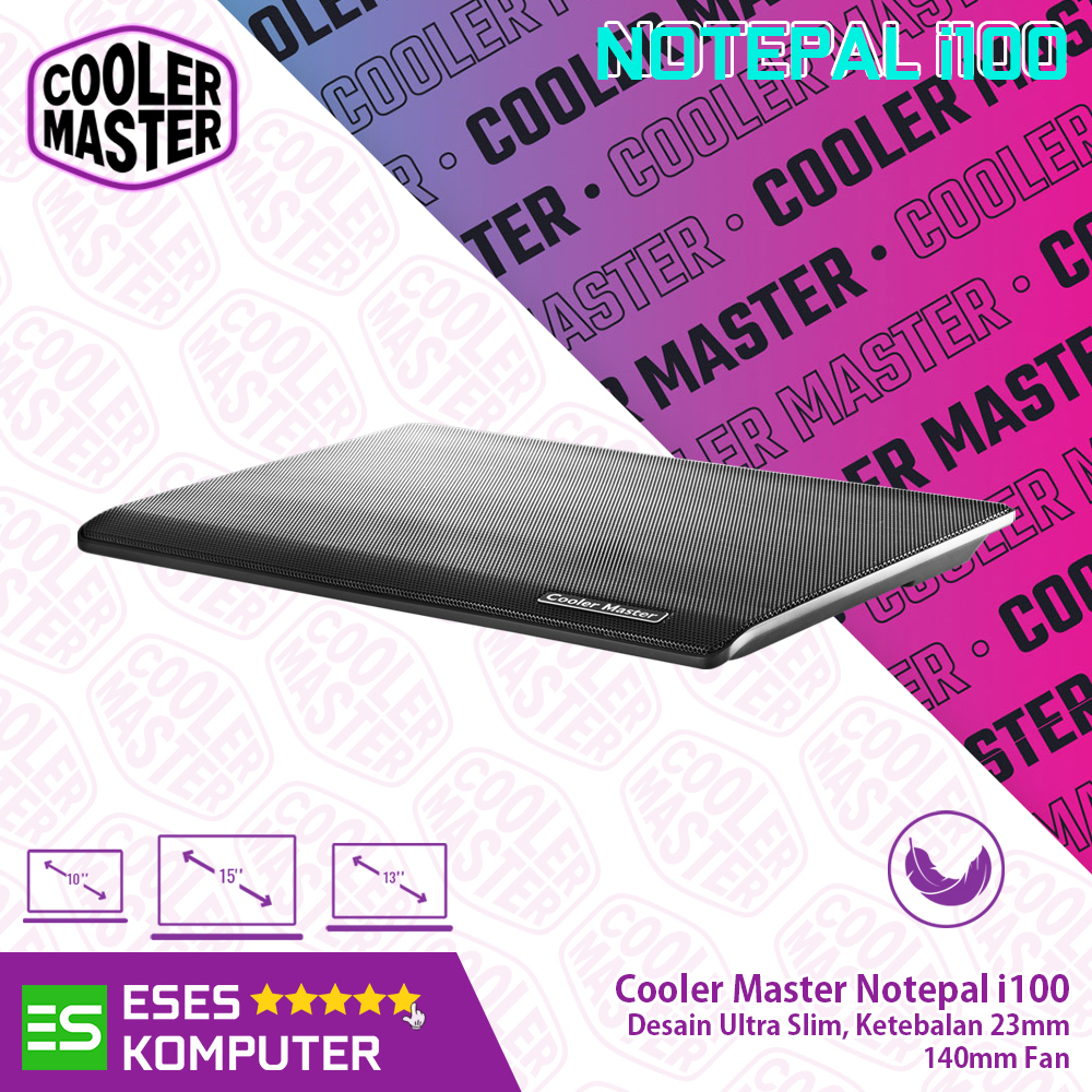 Jual Cooling Pad Cooler Master Notepal i100 | Cooling Pad Laptop | Shopee Indonesia