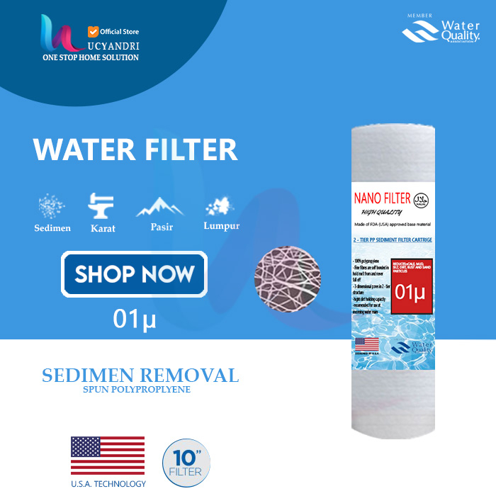 Jual Catridge Nanotec PP 10 Inch | Filter Air Nanotec PP 10" | Catridge ...