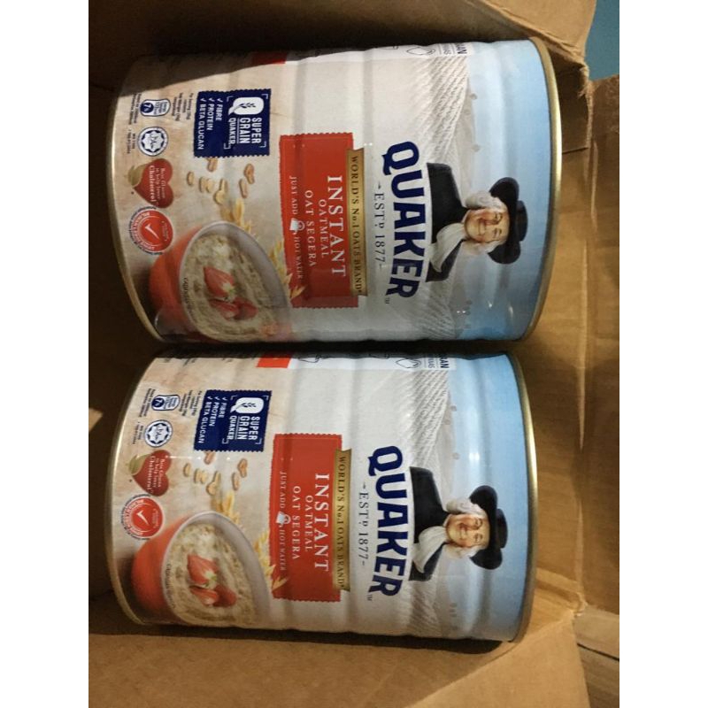 Jual Quaker Malaysia - Quaker Instant Oatmeal 800gr Kaleng | Shopee ...