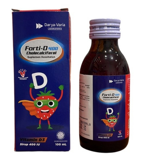 Jual FORTI D SIRUP 400 IU 100 ML - Syrup vitamin D3 400 IU | Shopee ...