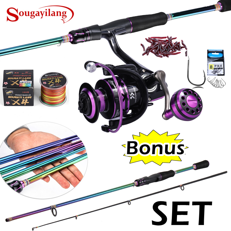 Jual Sougayilang Joran Full Set 180cm 210cm Joran Pancing 2000-5000 Reel Pancing Warna Joran ...