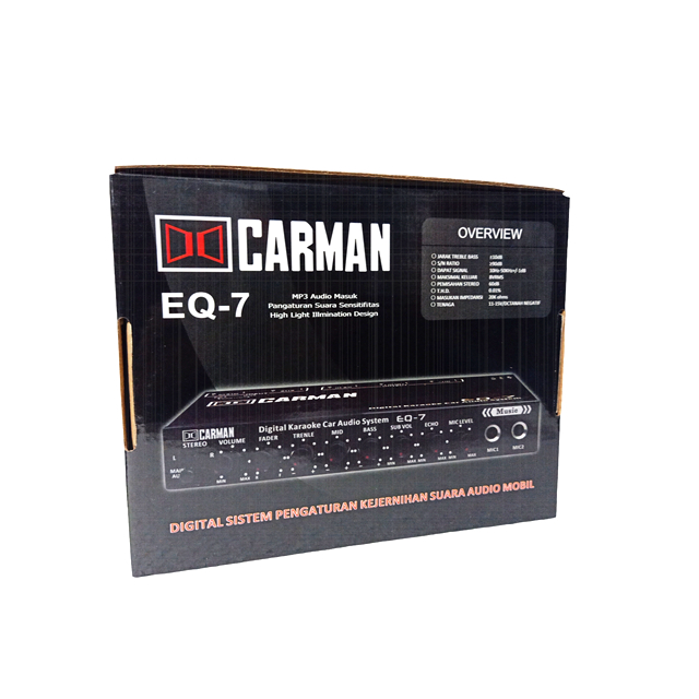 Jual Parametrik Equalizer Carman EQ-7 - Preamp Carman EQ7 2 mic input - EQ 7 CARMAN vol ...