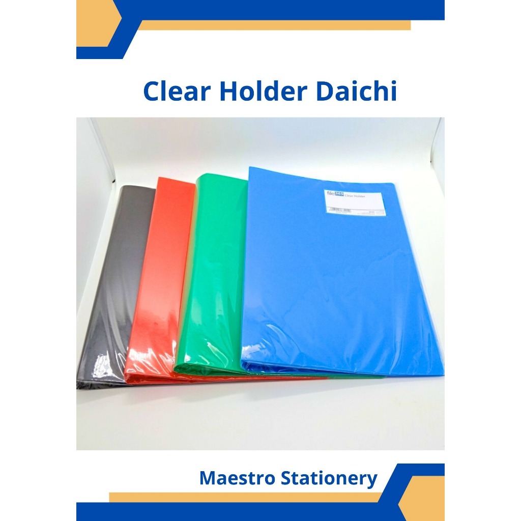Jual Map Clear Holder Daiichi 365 isi 20 40 60 lembar Ukuran Folio ...