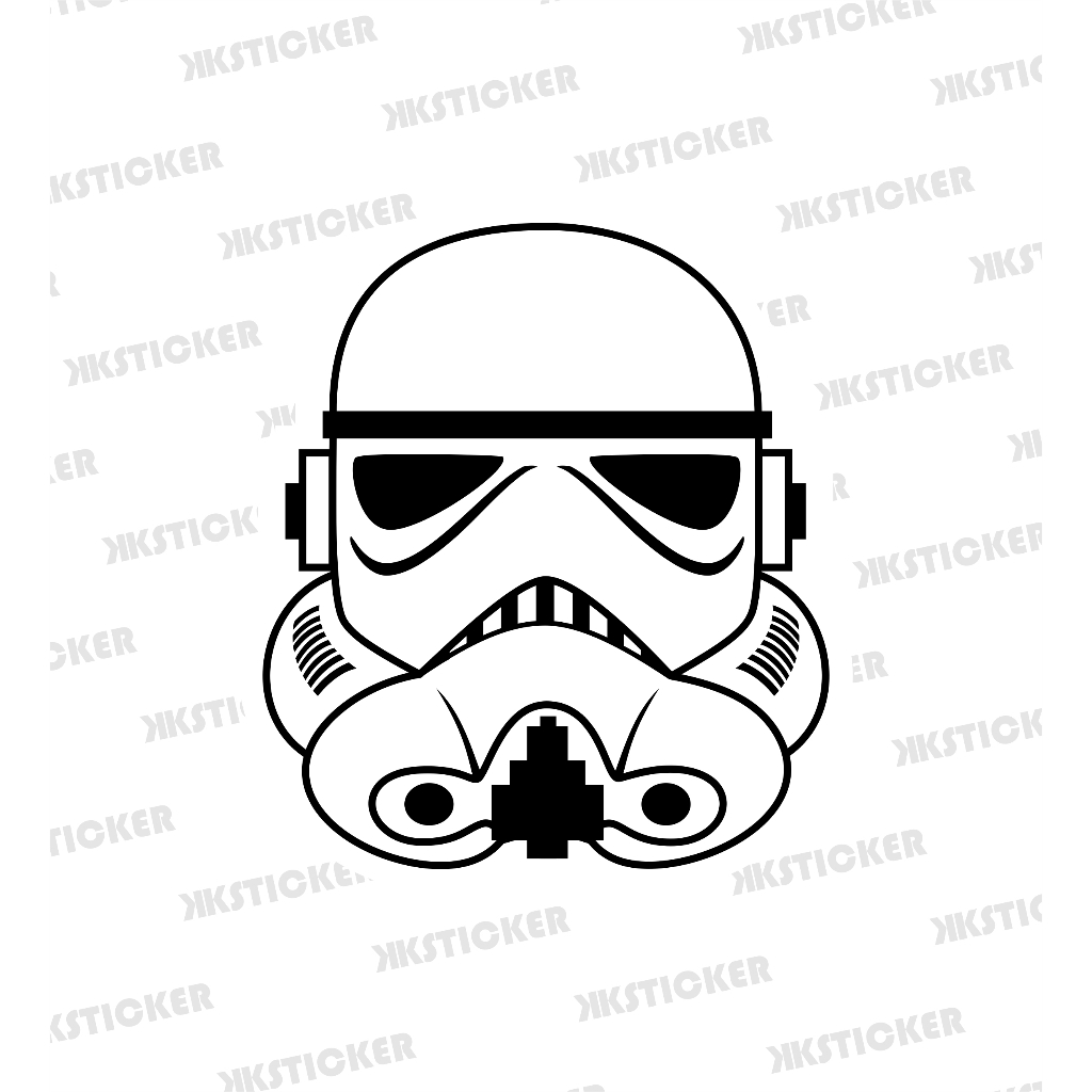 Jual Sticker Stormtrooper | Stiker Vinyl Anti air + Laminasi | Shopee ...