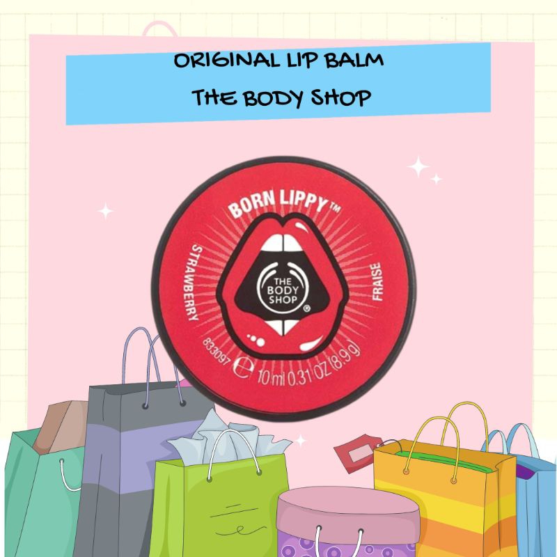 Jual LIP BALM TERBAIK dan ORIGINAL- The Body Shop Born Lippy Strawberry ...