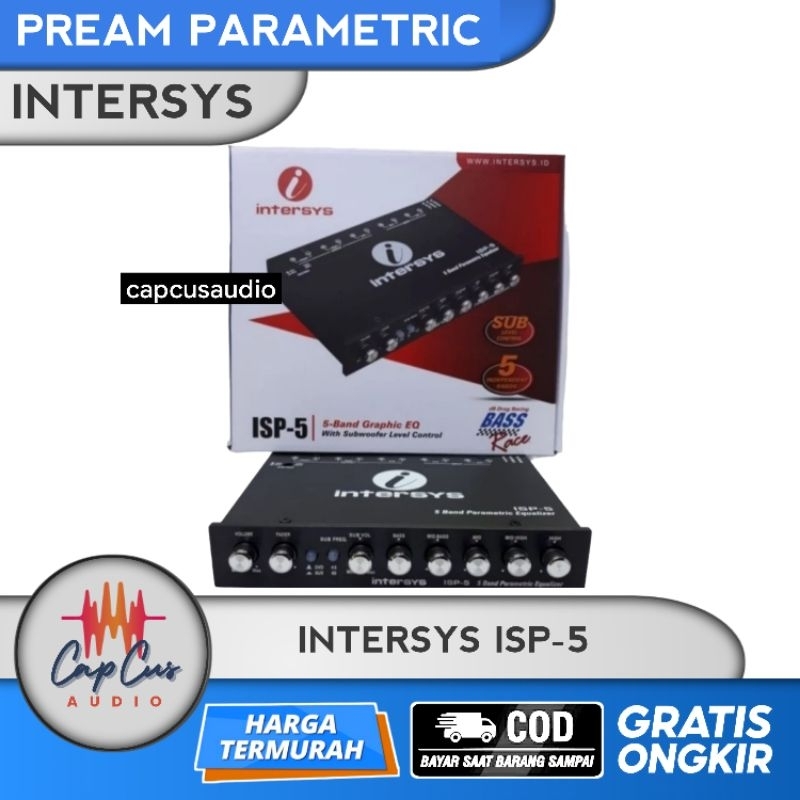 Jual PARAMETRIC EQUALIZER INTERSYS ISP-5 / PREAMP 5 BAND INTERSYS ISP-5 ...