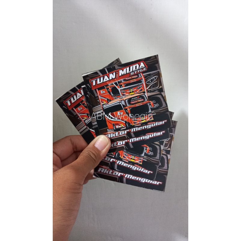 Jual 5 Stiker Bus Sticker Bis Bris Trans Tuan Muda Background Hitam Shopee Indonesia