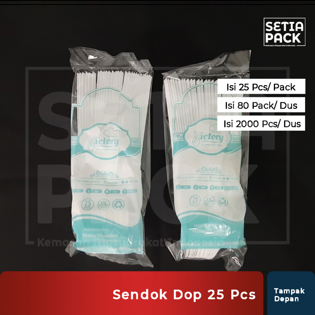 Jual Sendok Makan Putih Dop Per Pack 25pcs | Shopee Indonesia