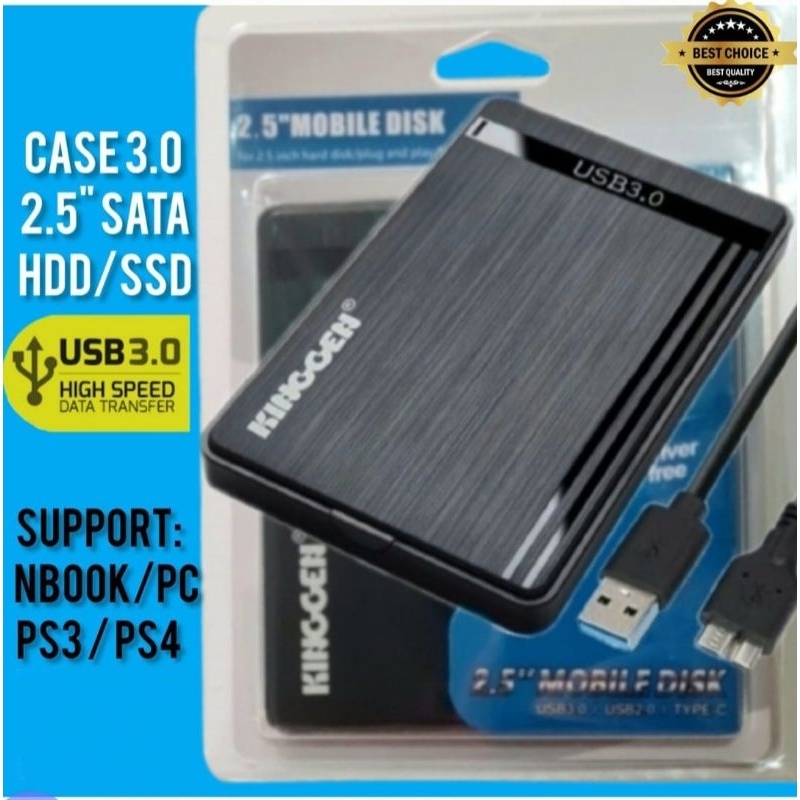 Jual HDD/SSD CASE KINGGEN ORI SATA USB3.0 2.5” ENCLOSURE | Shopee Indonesia