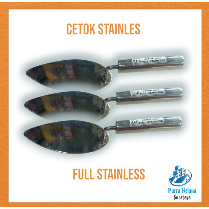 Jual Cetok Stainless/Cetok Semen Full Stainles/Cetok Gagang Stainless ...
