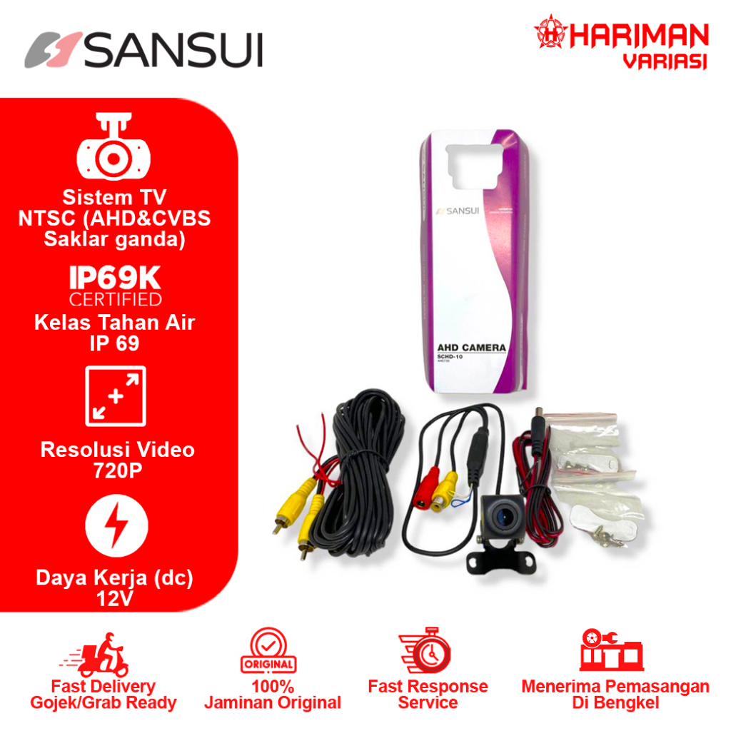 Jual Kamera Sansui SCHD-10 AHD Camera / kamera mundur / kamera parkir ...