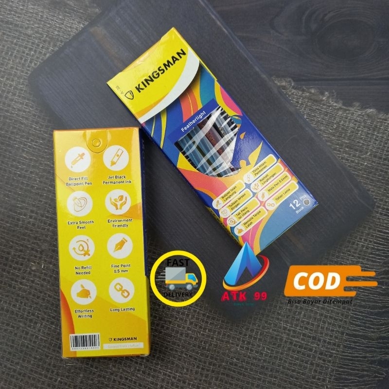 Jual PAKET 3Lusin Pulpen KINGSMAN- Pulpen Ulir/Pen Semi Gel/Pulpen ...
