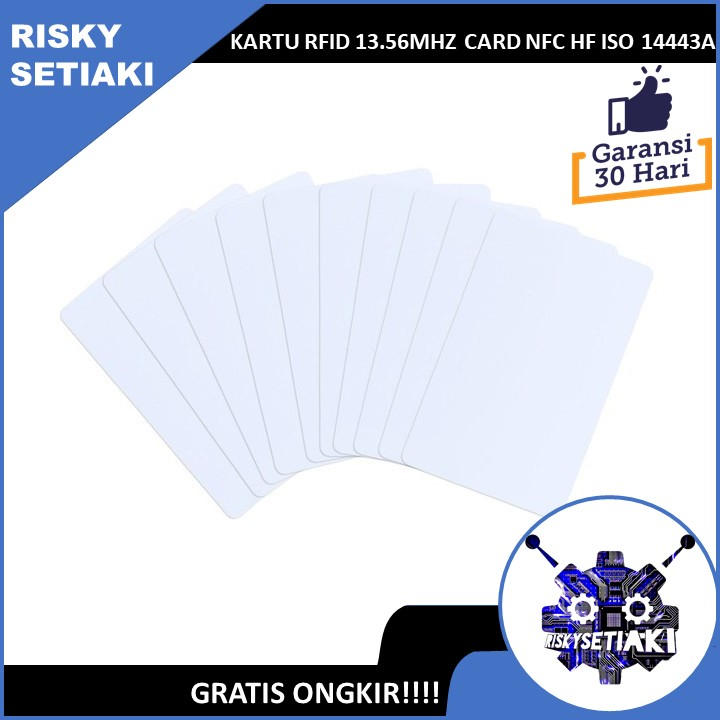 Jual KARTU RFID 13.56MHZ CARD TAG NFC HF ISO 14443A RC522 | Shopee ...