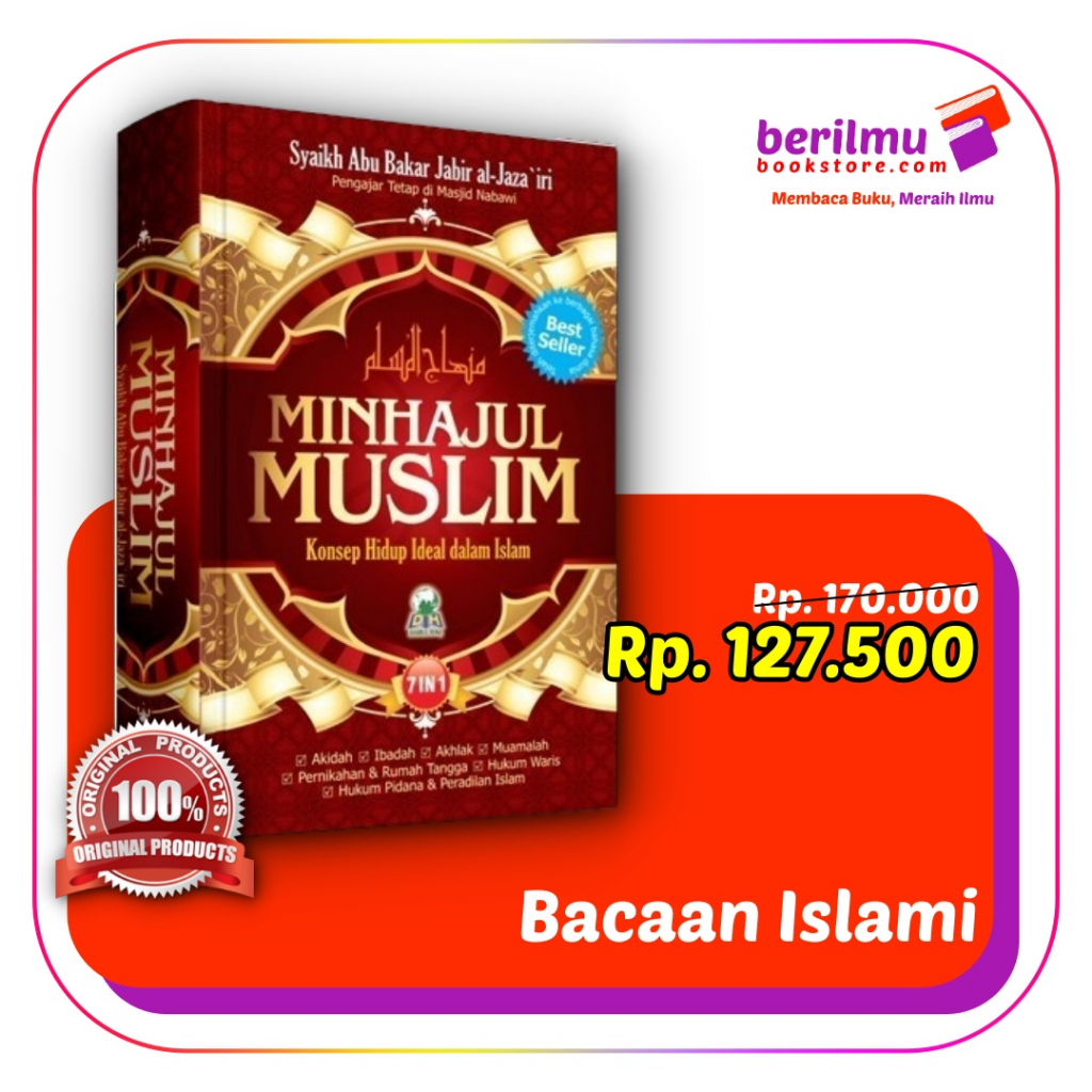 Jual Minhajul Muslim | Buku Akidah Akhlak Islami | Hard Cover | Penulis ...