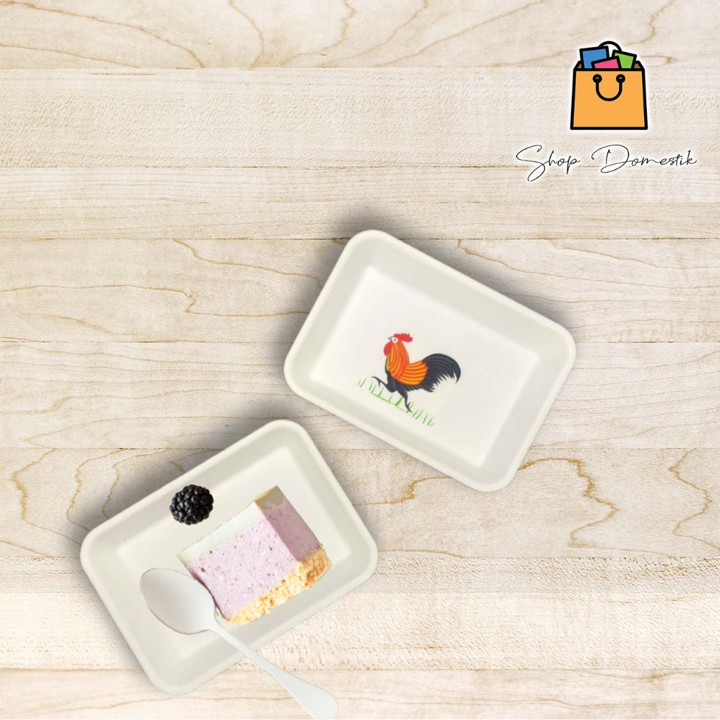 Jual PIRING PLASTIK MINI/ PIRING SNACK MOTIF AYAM JAGO (NC030366 ...