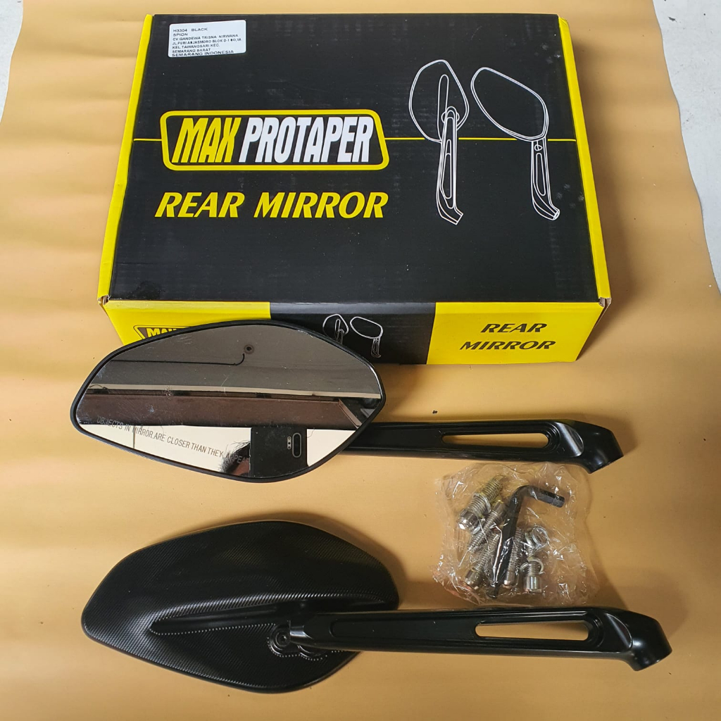 Jual Spion Motor Model Ducati Rear Mirror Black Full CNC Protaper ...