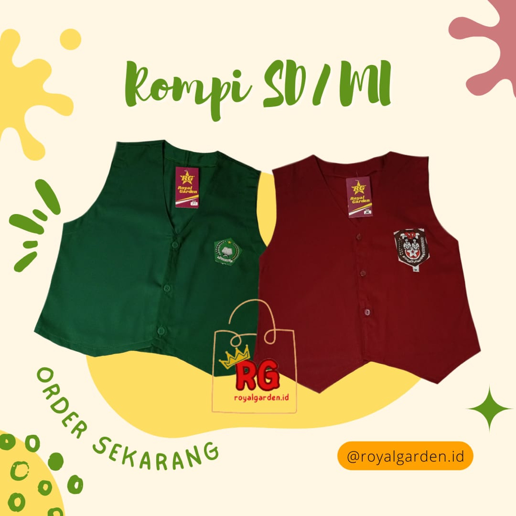 Jual ROMPI SERAGAM SEKOLAH ANAK SD DAN MI SEKOLAH DASAR SD MADRASAH ...