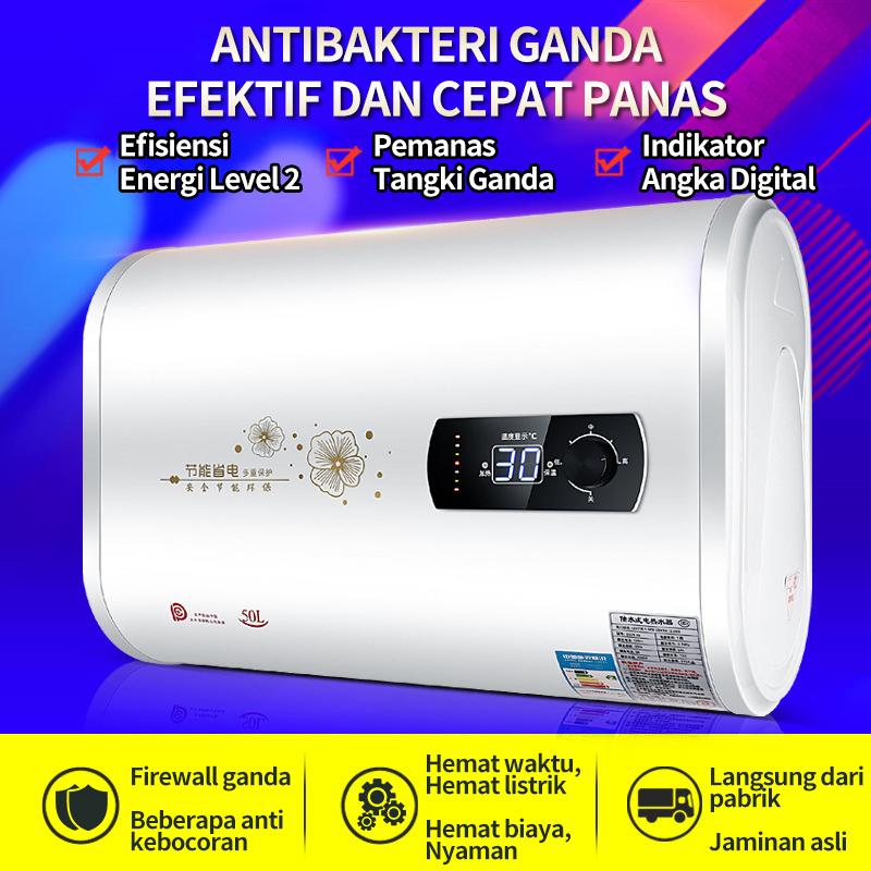 Jual Pemanas Air Water Heater Listrik 40 Liter 3000W / Heater mandi air ...