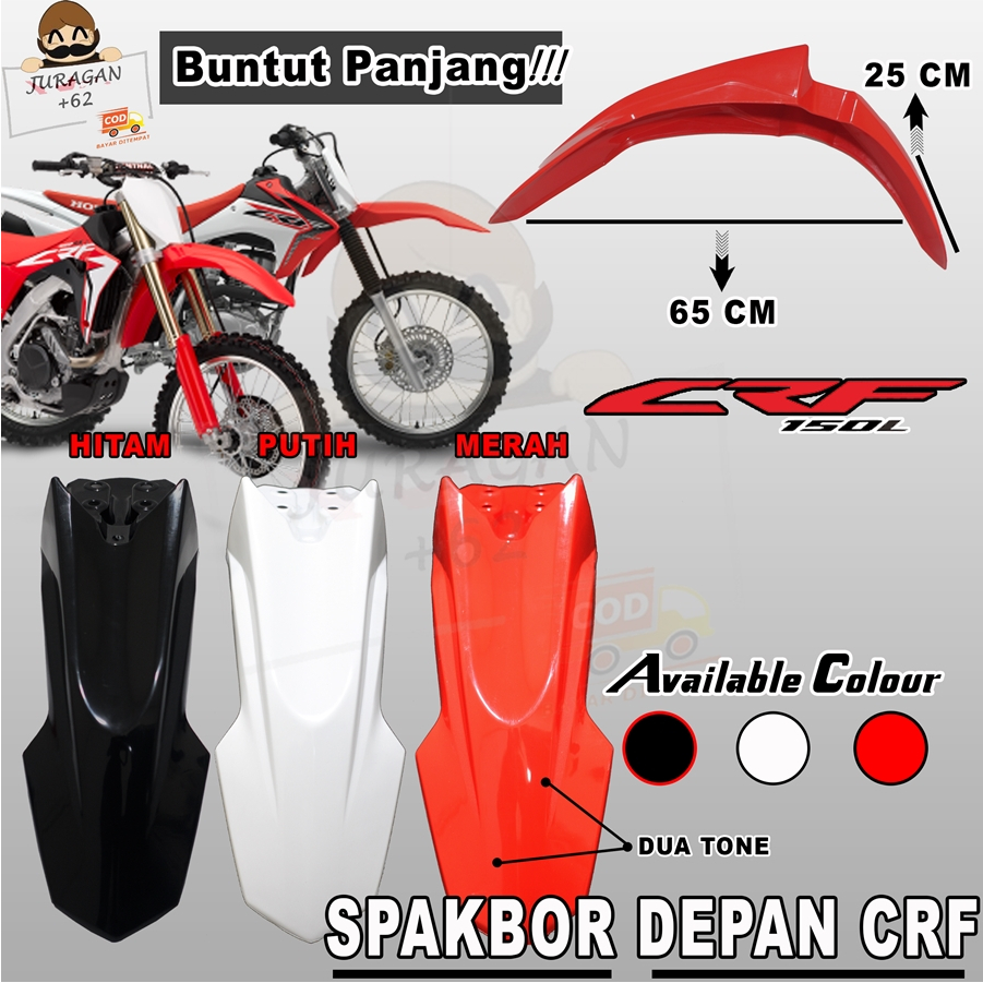 Jual SPAKBOR DEPAN CRF 150 250 CRF150L FENDER HONDA MOTOR CROSS TRAIL SUPERMOTO SUPER MOTO ...