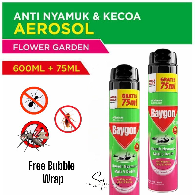 Jual Baygon Anti Nyamuk, Lalat & Kecoa 600 - Obat Semprot Pembasmi ...