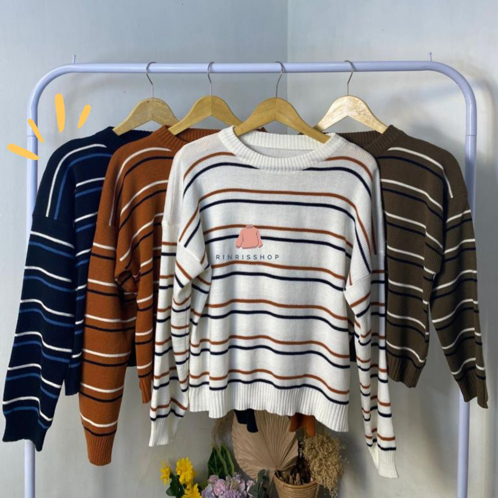 Jual Wendy Sweater Rajut premium/Atasan wanita/Sweater Oversize/Atasan Knitted | Shopee Indonesia