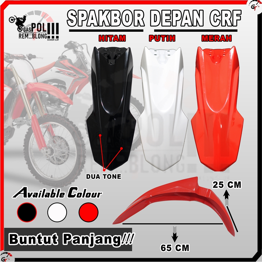 Jual SPAKBOR DEPAN CRF 150 250 HONDA FENDER SPAKBOARD SLEBOR MOTOR CROSS TRAIL SUPERMOTO ...