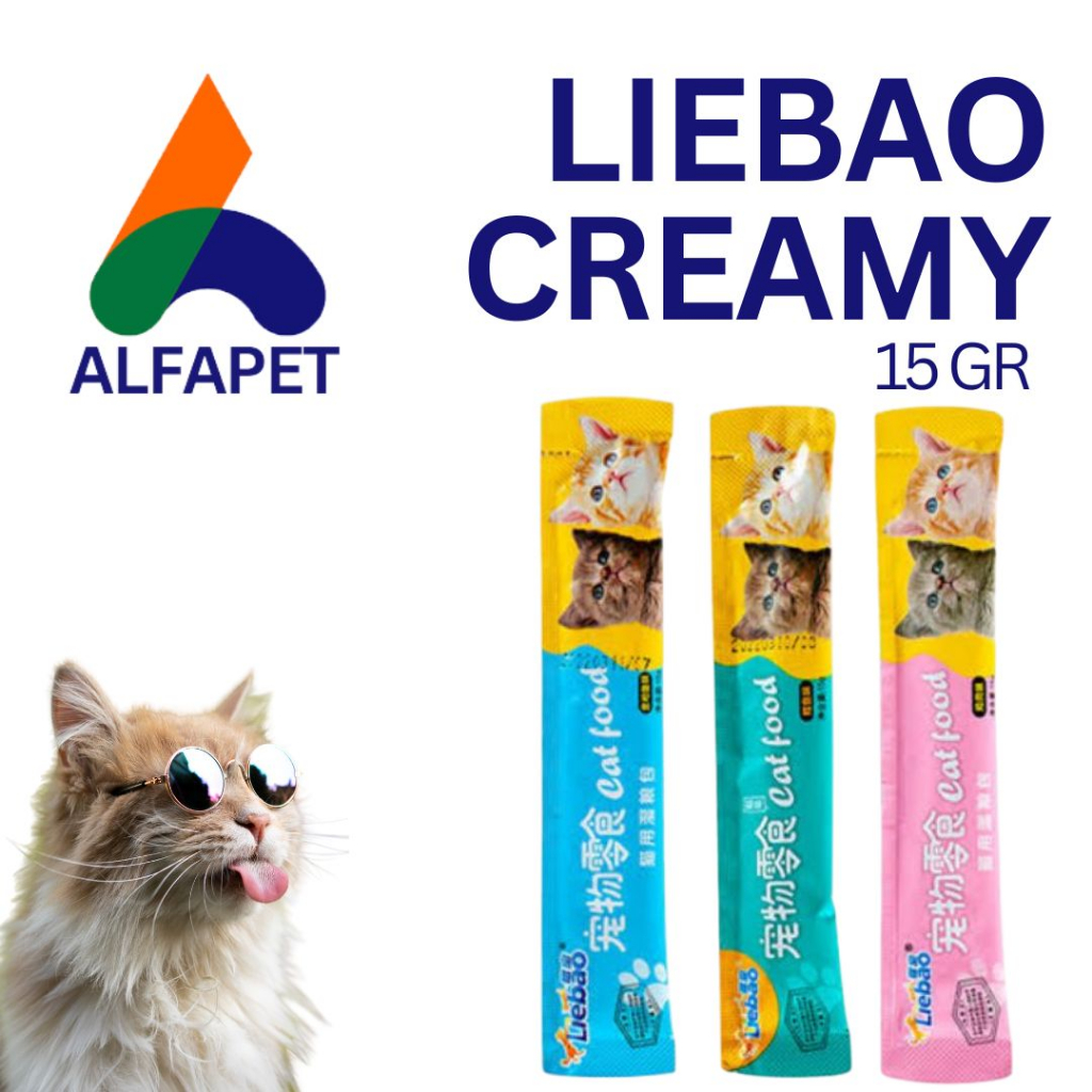 Jual Liebao cat snack kucing creamy 15gr lie bao | Shopee Indonesia