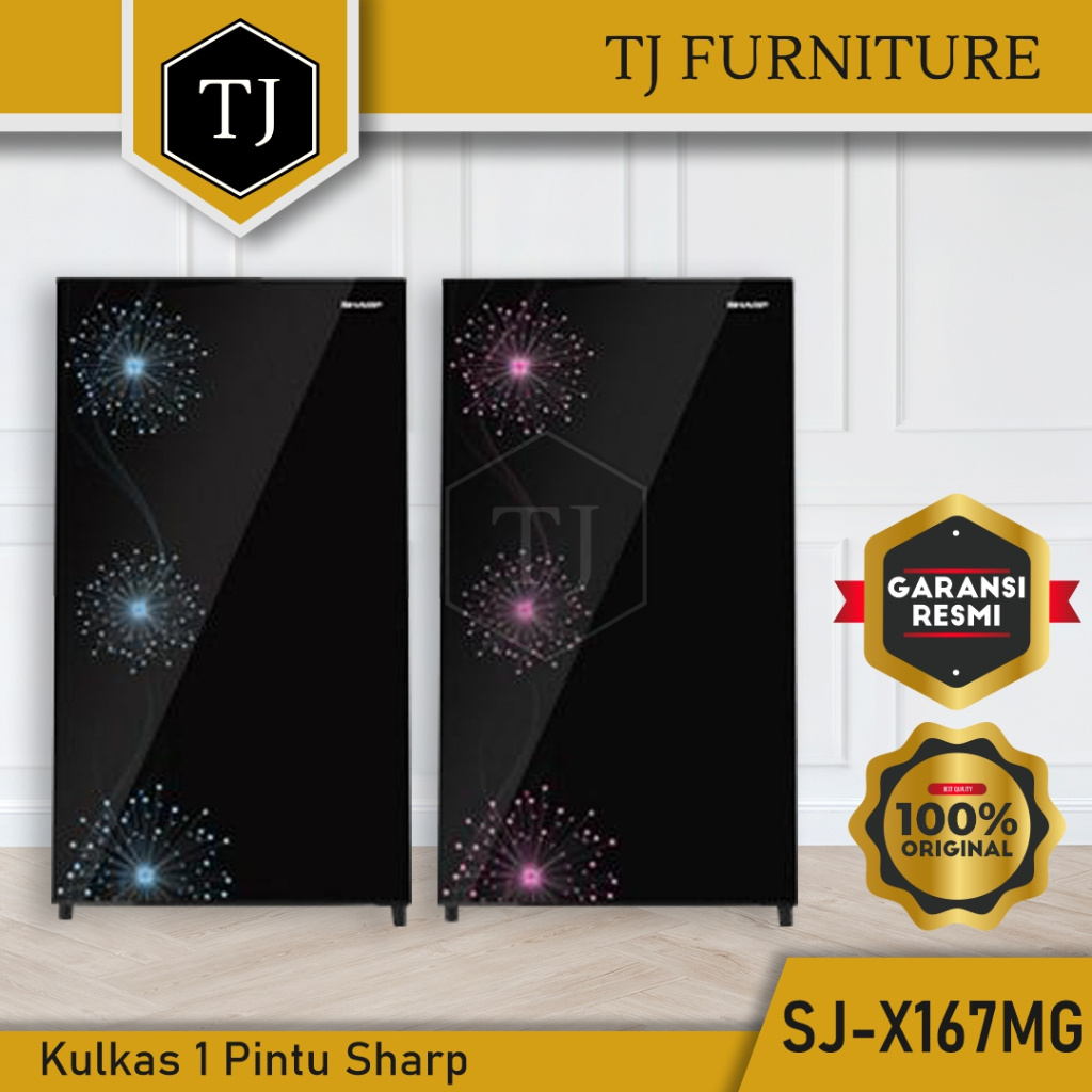 Jual Kulkas 1 Pintu Dandelion / Lemari Pendingin 133 Liter Sharp SJ-X167MG SJX 167 MG SJX167MG ...