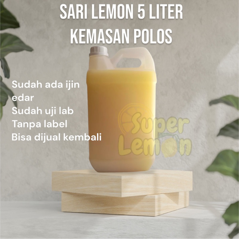 Jual Sari Lemon Curah Grosir 5 Liter 100% Sari Lemon | Shopee Indonesia