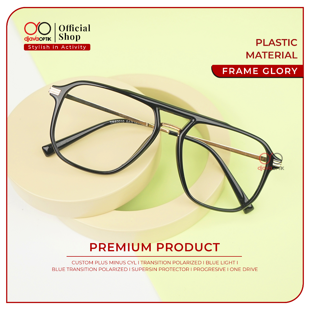 Jual DJAVA OPTIK - Frame Glory - Kacamata Korea Supersin Bluelight Transition Protector Aviator ...