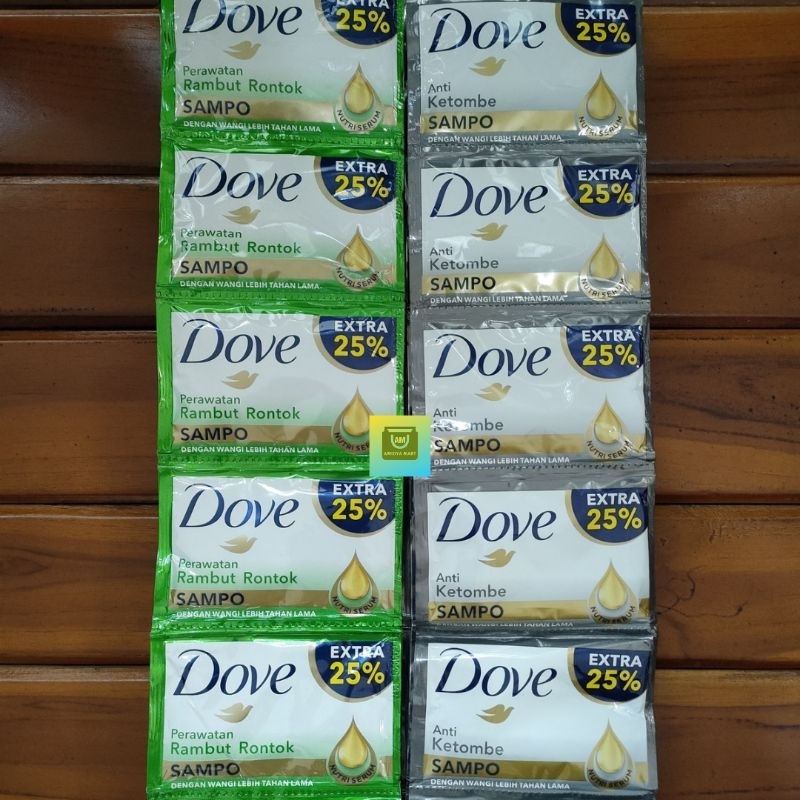 Jual DOVE shampo 8ml renteng/renceng isi 12 pcs | Shopee Indonesia