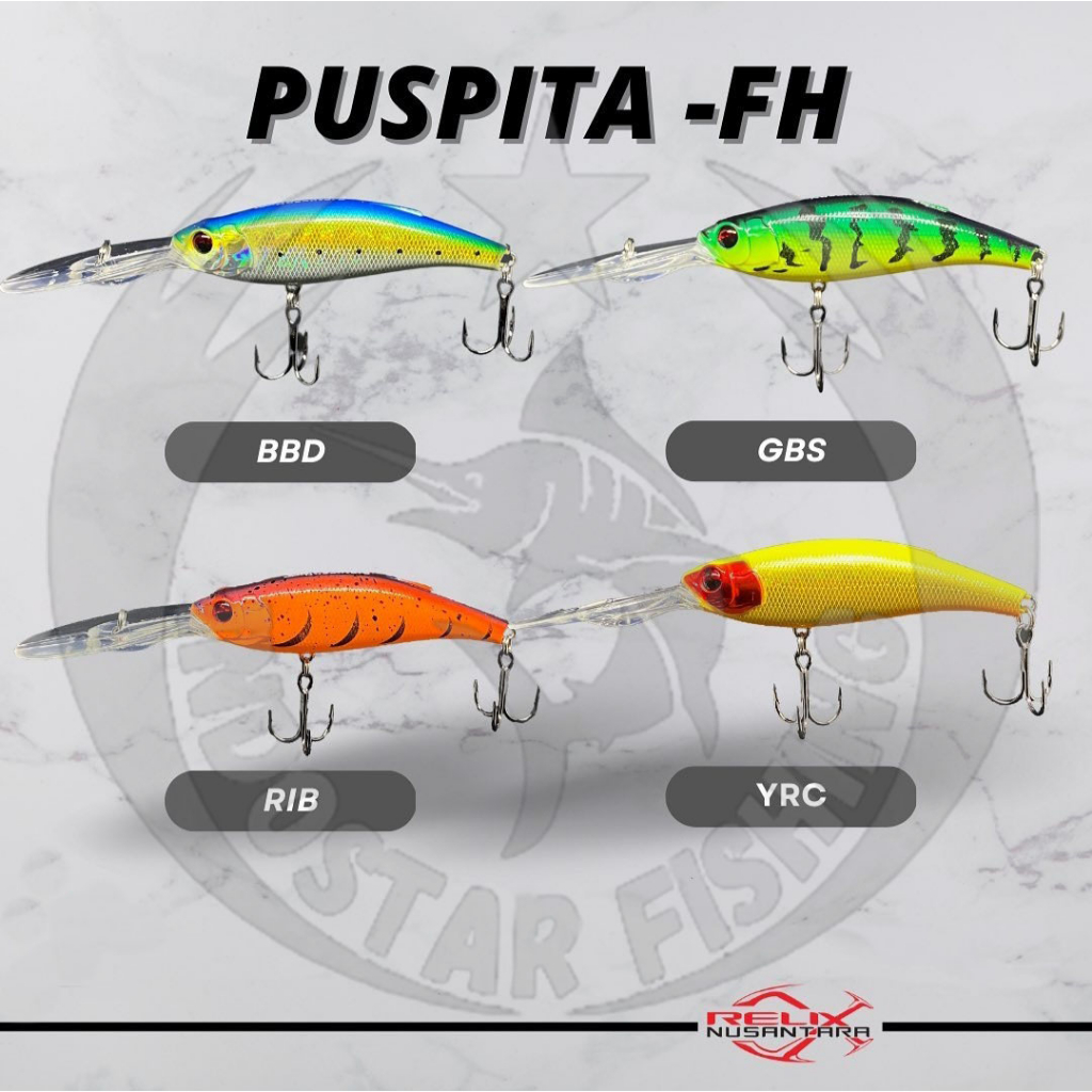 Jual UMPAN PANCING LURE MINNOW PUSPITA-FH ( 88MM - 18GRAM ) RELIX ...