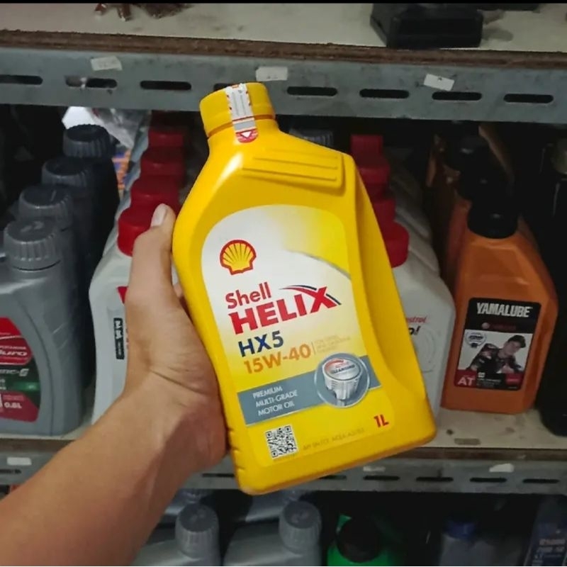 Jual Shell HELIX HX5 15W-40 100% ORIGINAL PRODUK. Scane hijau 1liter ...