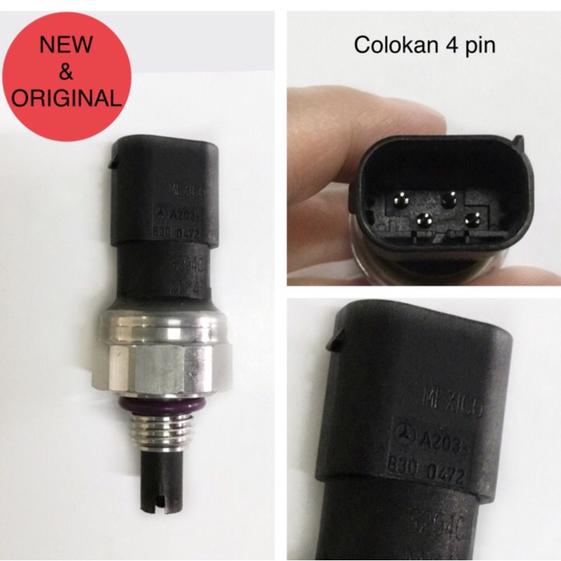 Jual Pressure Switch AC Mercedes Benz 2038300472 Original Mercy W203 ...