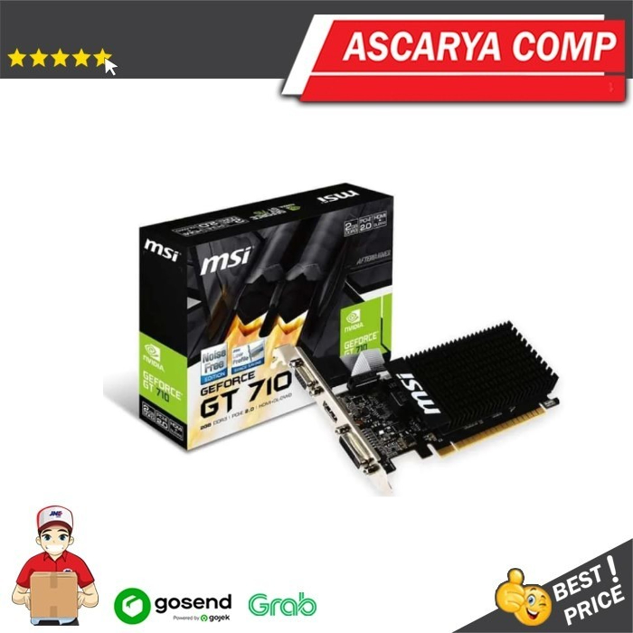 Jual MSI GeForce GT 710 2GB DDR3 - N710-2GD3H LP | Shopee Indonesia
