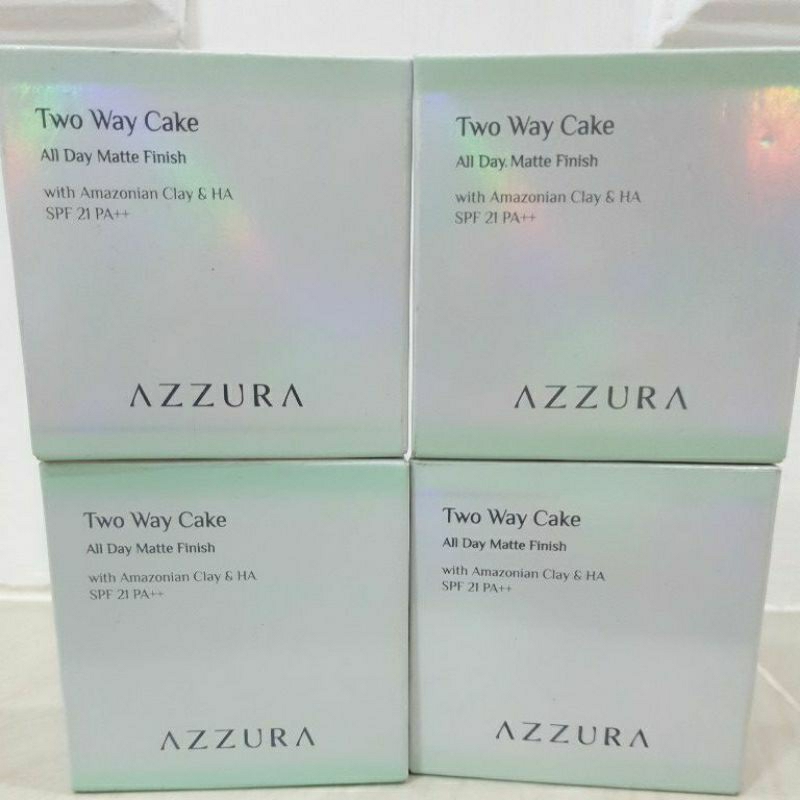 Jual AZZURA two way cake BEDAK PADAT spf pa+++ 12gr | Shopee Indonesia