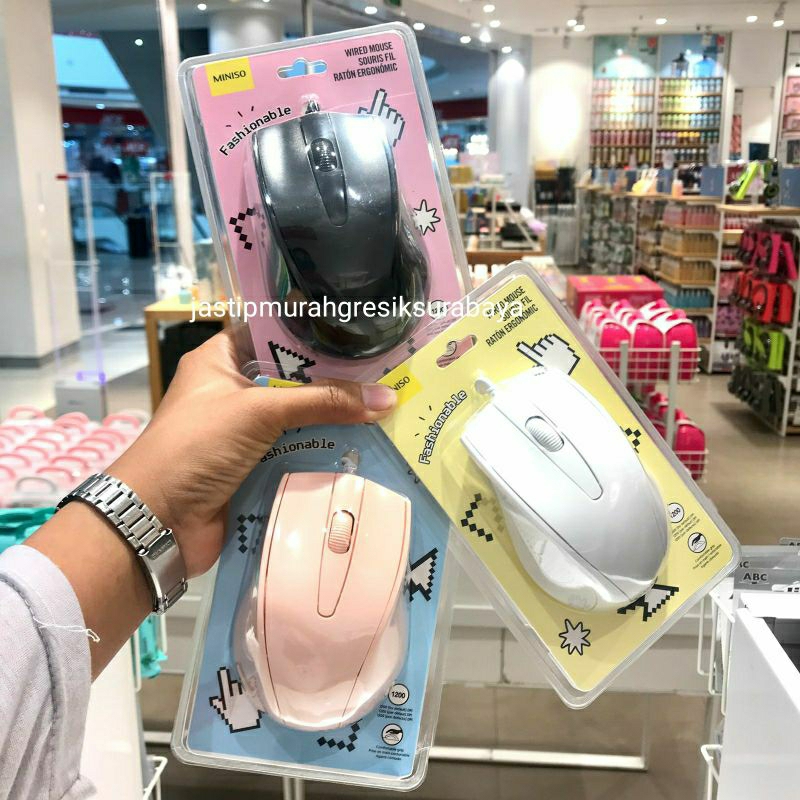 Jual ERGONOMIC WIRED MOUSE MINISO MOUSE WIRELESS MINISO | Shopee Indonesia