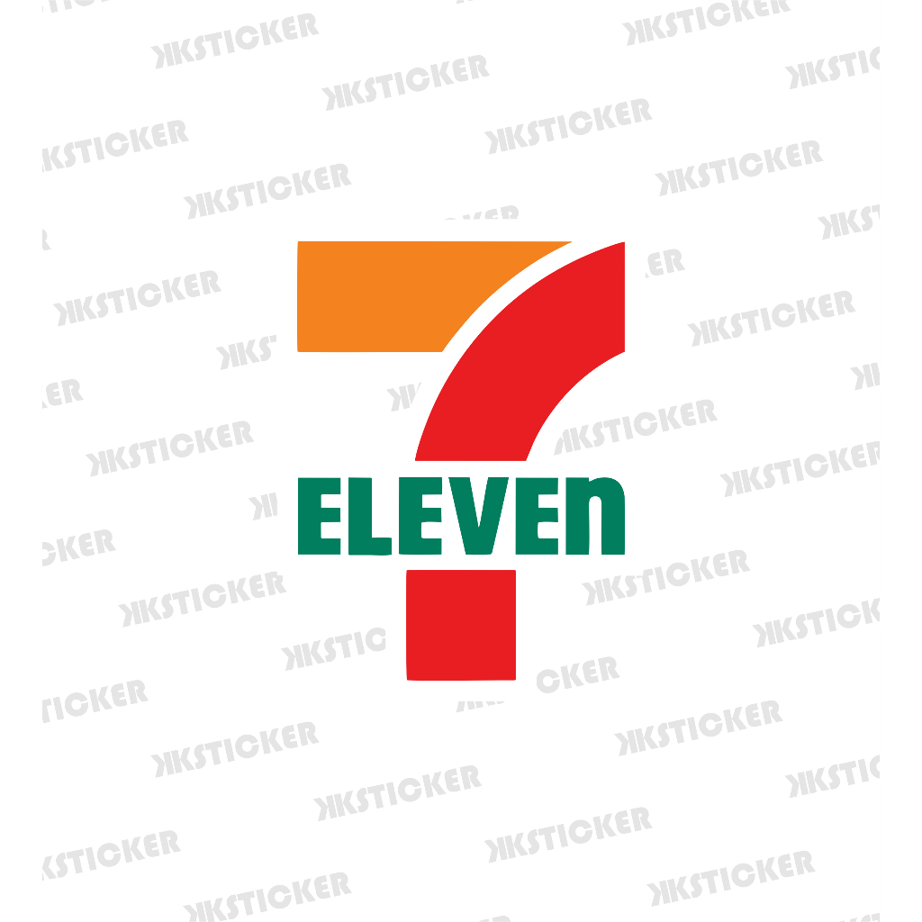 Jual Sticker Seven Eleven | Stiker Vinyl Anti air + Laminasi | Shopee ...